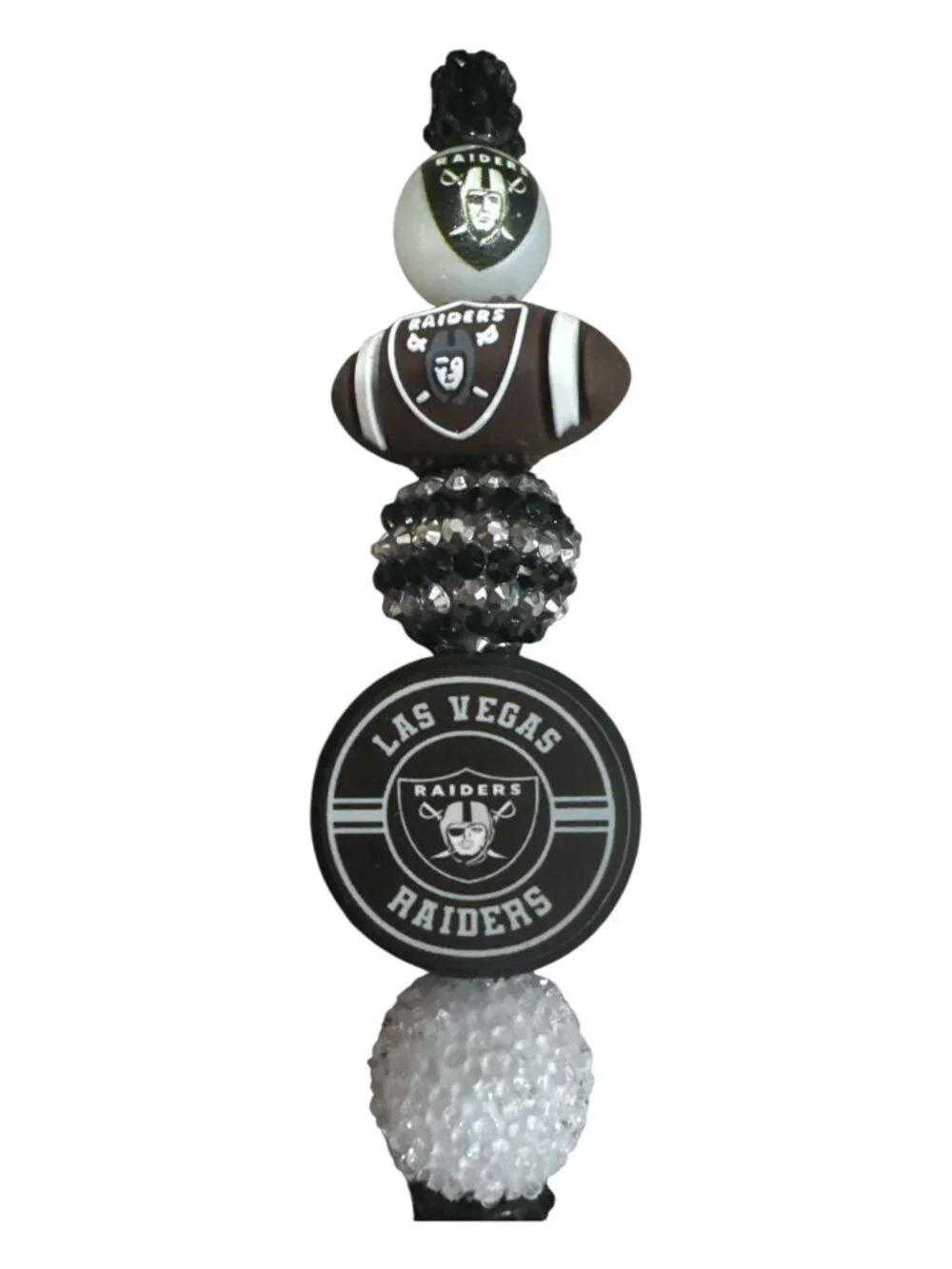 Lovely Creations | Office | Las Vegas Raidersthemed Decorative Pen With ...